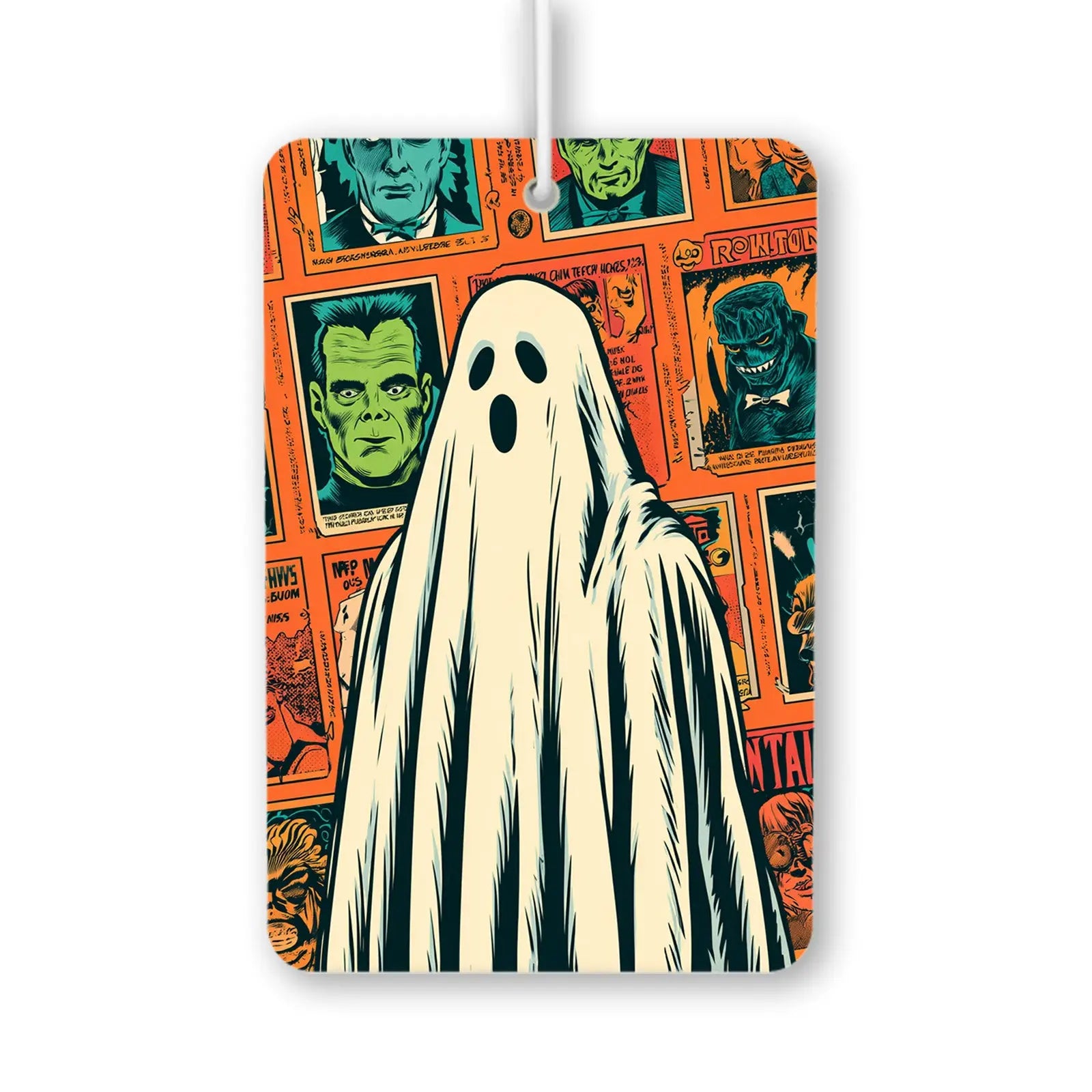 Spooky Ghost with Classic Monsters Air Freshener – Instafreshener