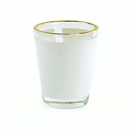 1.5oz. Glass Shot Glass w Gold Rim - Instafreshener