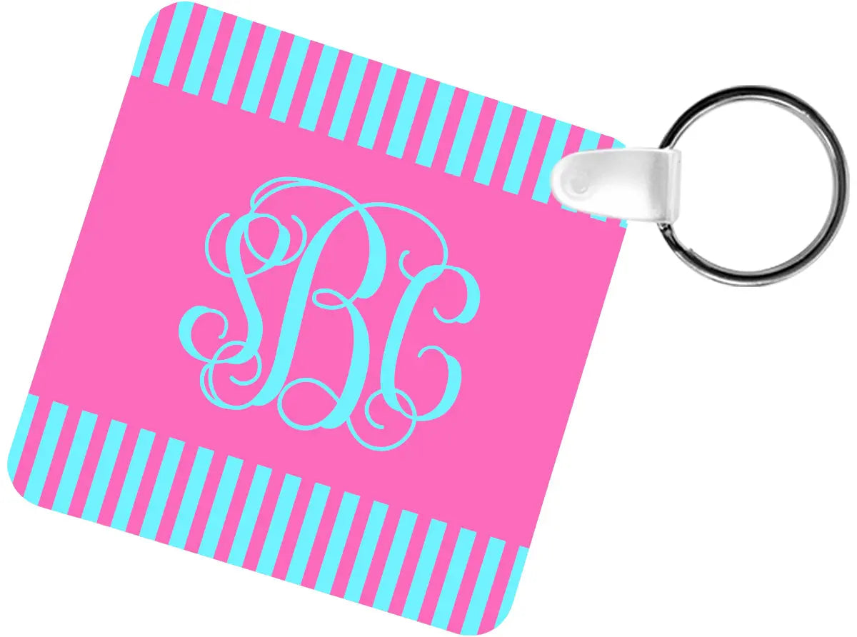 Square 2-Sided Key Ring Tag - 2.25" x 2.25" x .030" Aluminum ...